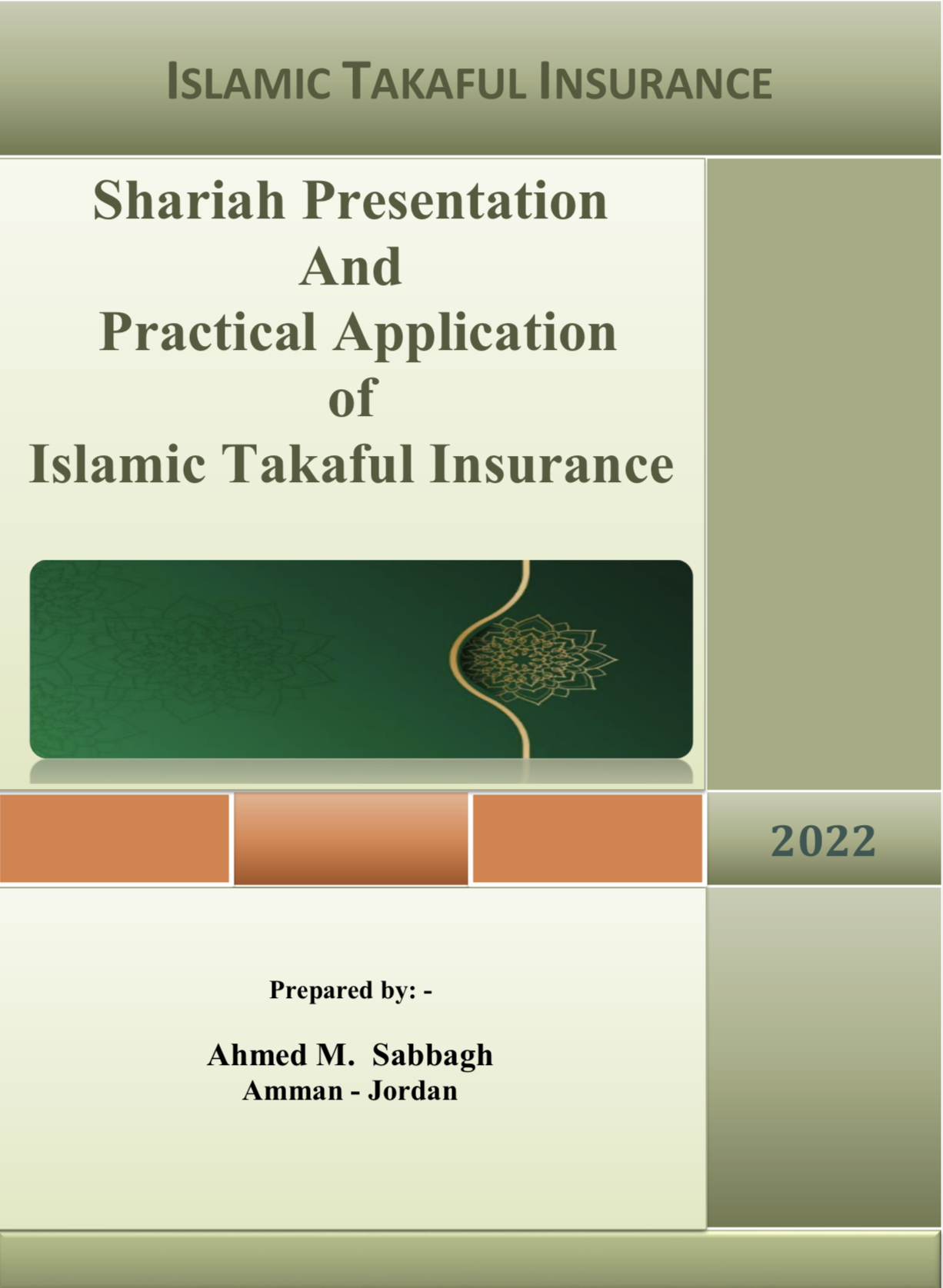 Shariah Presentation and Practical Application of Islamic Takaful ...
